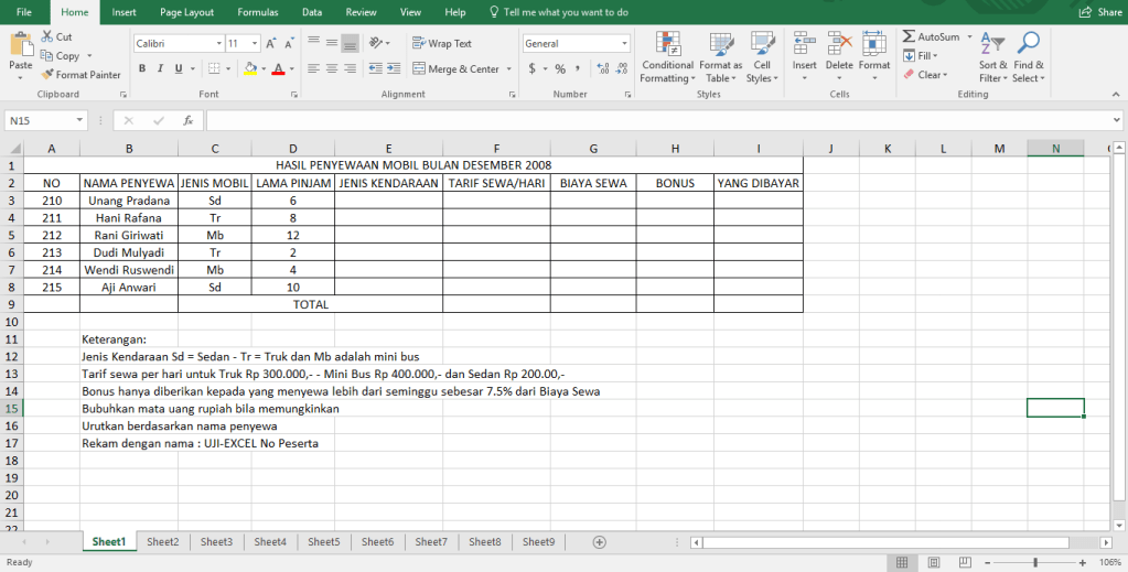 Latihan Soal Penggunaan Fungsi String, Vlookup, dan Hlookup dalam Ms. Excel – Mayocelsa's Blog